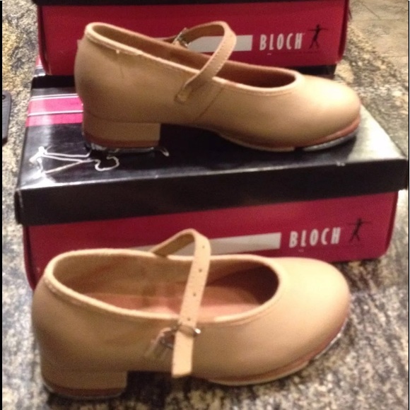 Bloch | Shoes | Beigetan Bloch Brand Leather Full Sole Mary Jane Tap ...